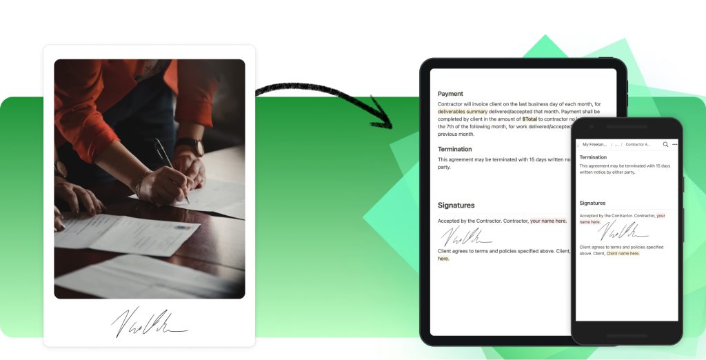 Add signature to any Android documents - SignHouse