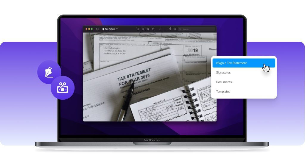Add signature to tax return - SignHouse