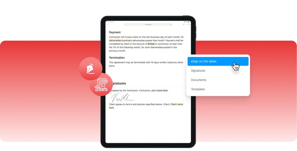 Sign Documents On Tablet (Free) - SignHouse