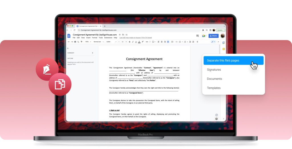 Separate PDF Pages (Online, Free) - SignHouse