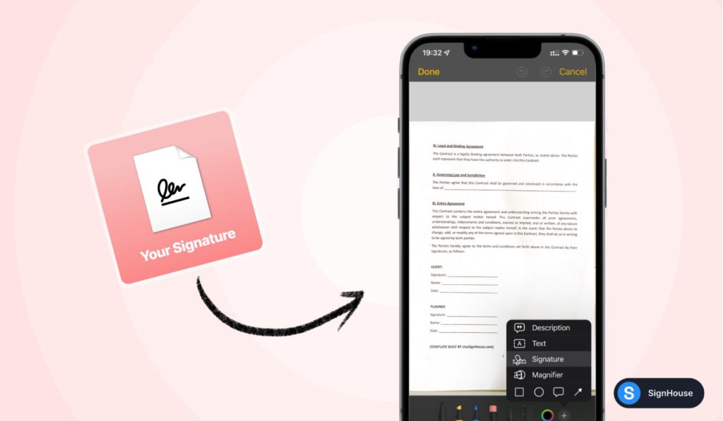 How To Sign Documents From iPhone - SignHouse