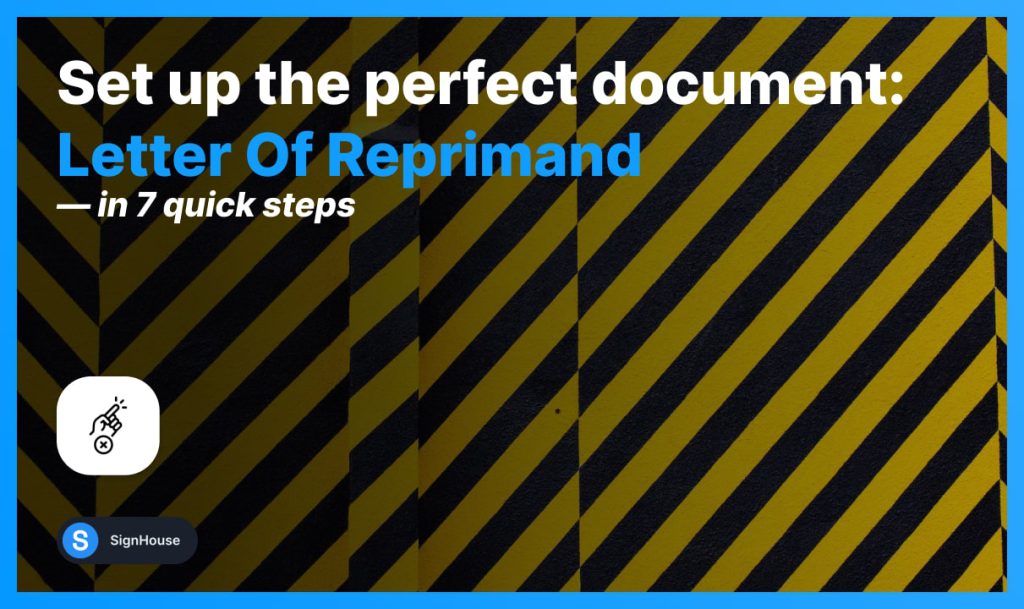 How To Write A Perfect Letter Of Reprimand (2024) - SignHouse